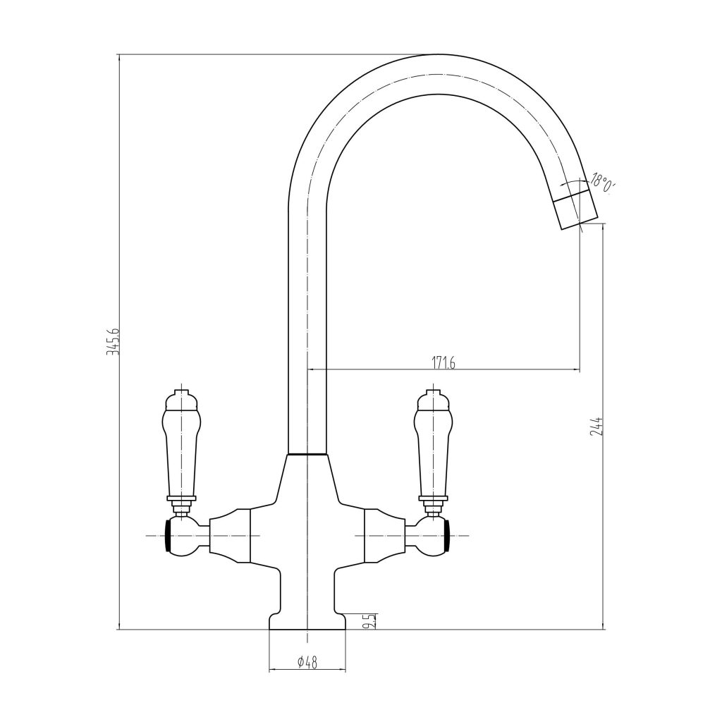 Harrogate Kitchen Tap | Scudo Bathrooms