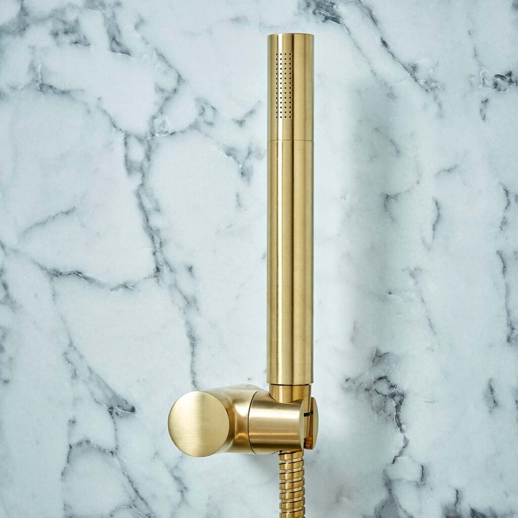 Core Bath Shower Mixer Brushed Brass | Scudo Bathrooms