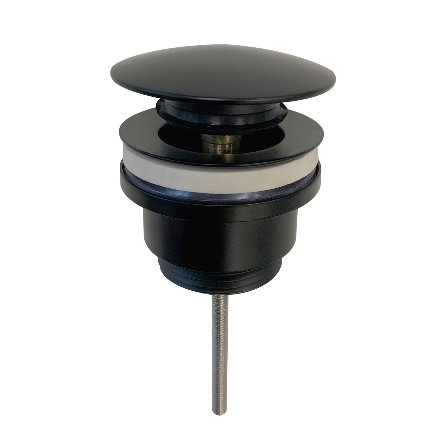 Universal Basin Waste, Matt Black | Scudo Bathrooms