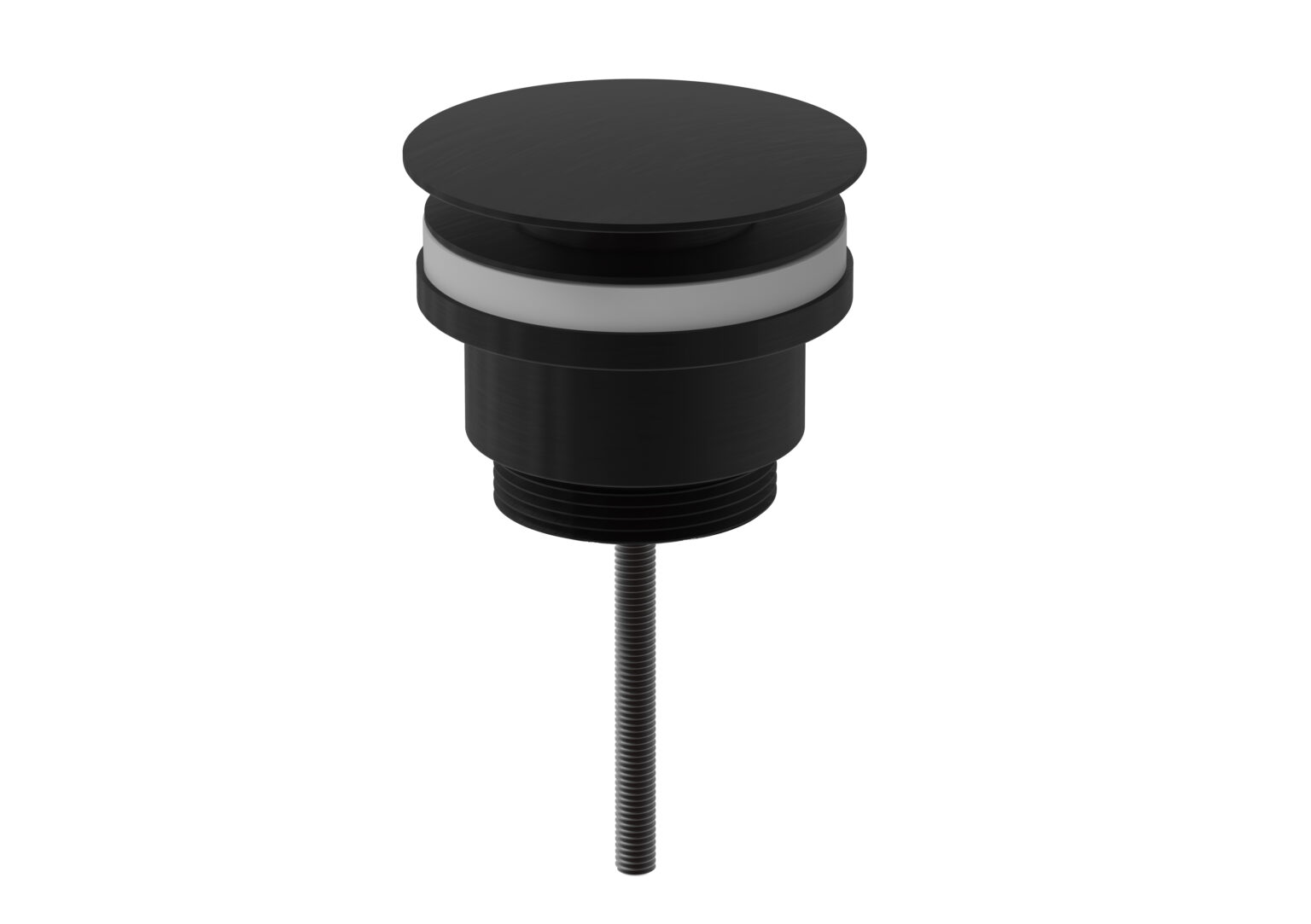 Universal Basin Waste, Matte Black | Scudo Bathrooms