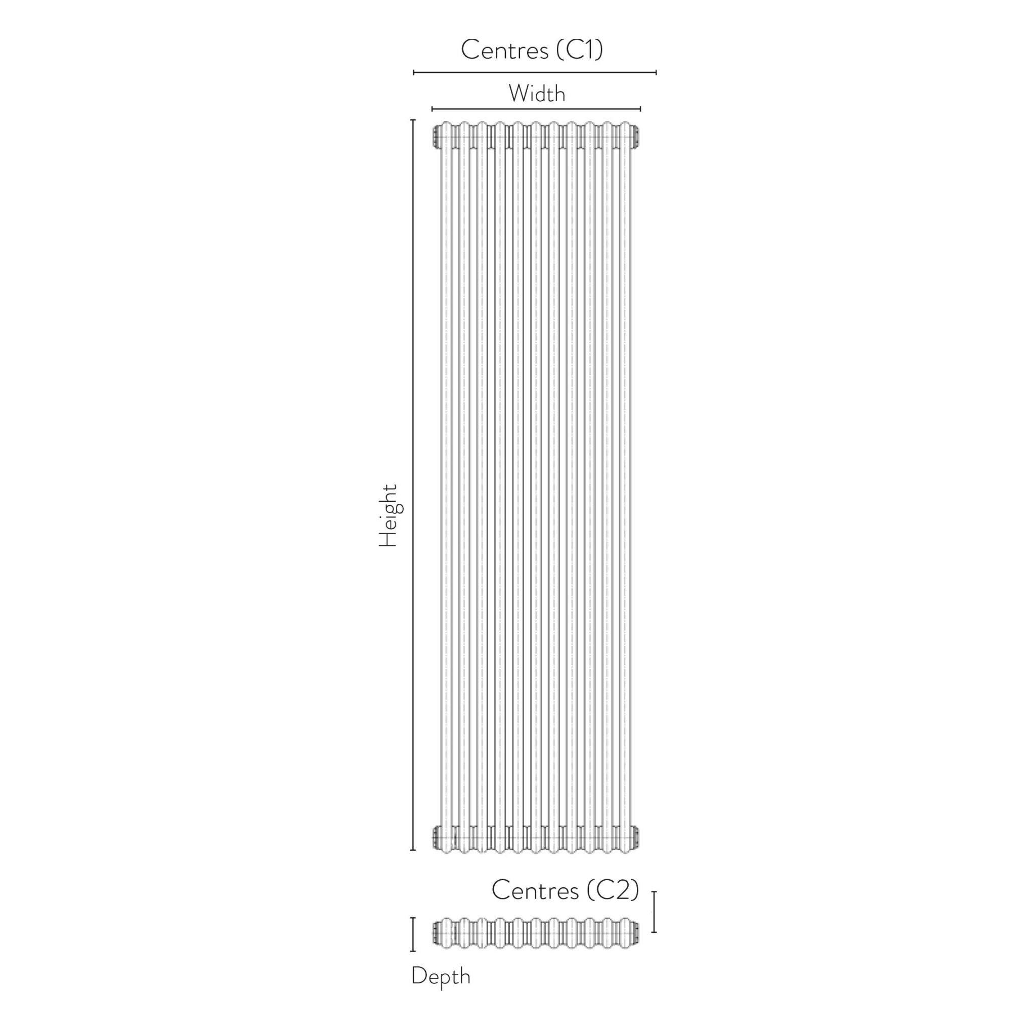 3 Column Vertical Designer Radiator - 1800 X 515