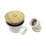 Brushed Brass 90mm Fast Flow Waste | Scudo Bathrooms