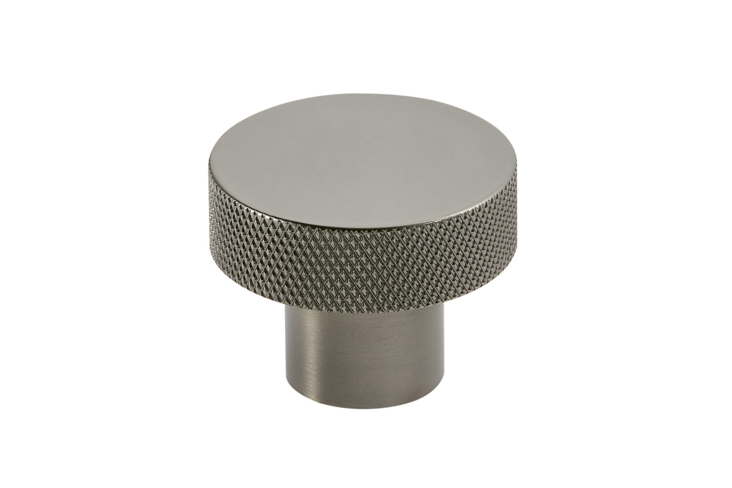 Knurled Round 42.5mm Gunmetal | Scudo Bathrooms