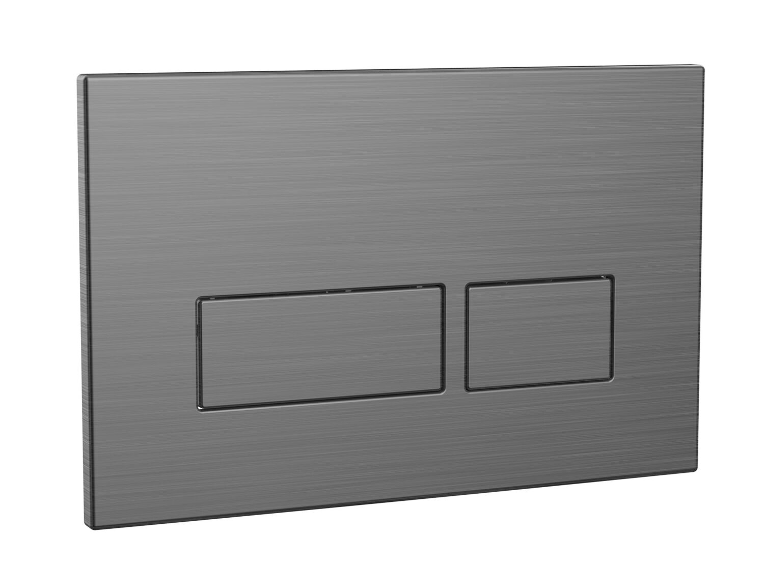 Square Gunmetal Dual Flush Button | Scudo Bathrooms