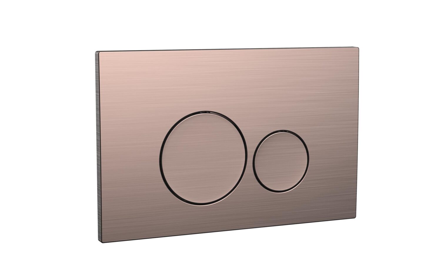 Round Brushed Bronze Dual Flush Button | Scudo Bathrooms