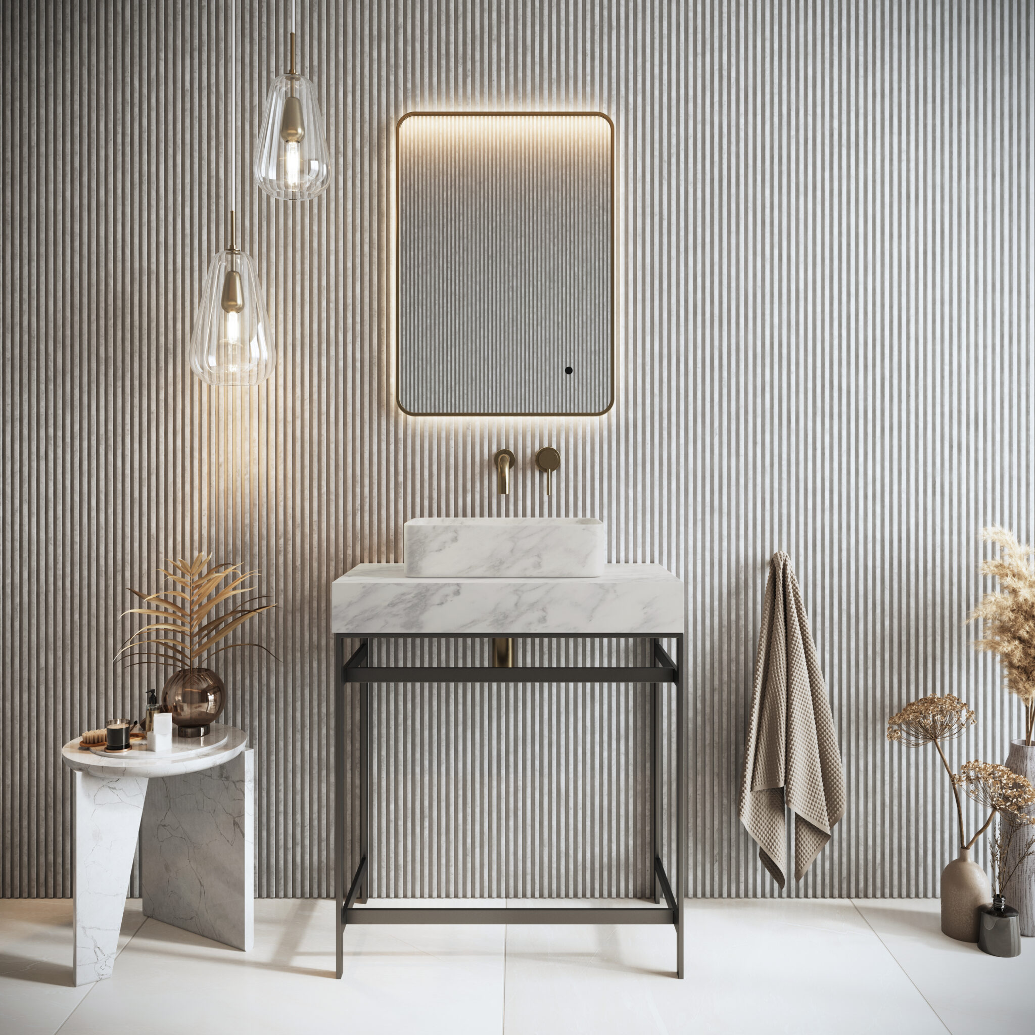 Matte Black Frame 800 | Scudo Bathrooms
