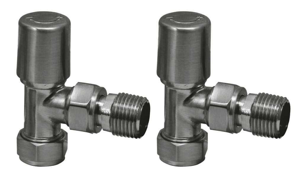 Towel Rail Valves Angled (Pair) | Scudo Bathrooms