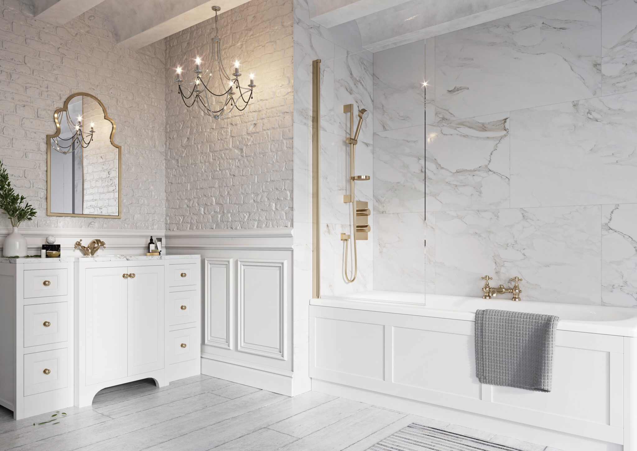 Dawn - Thalia Bath Screens | Scudo Bathrooms