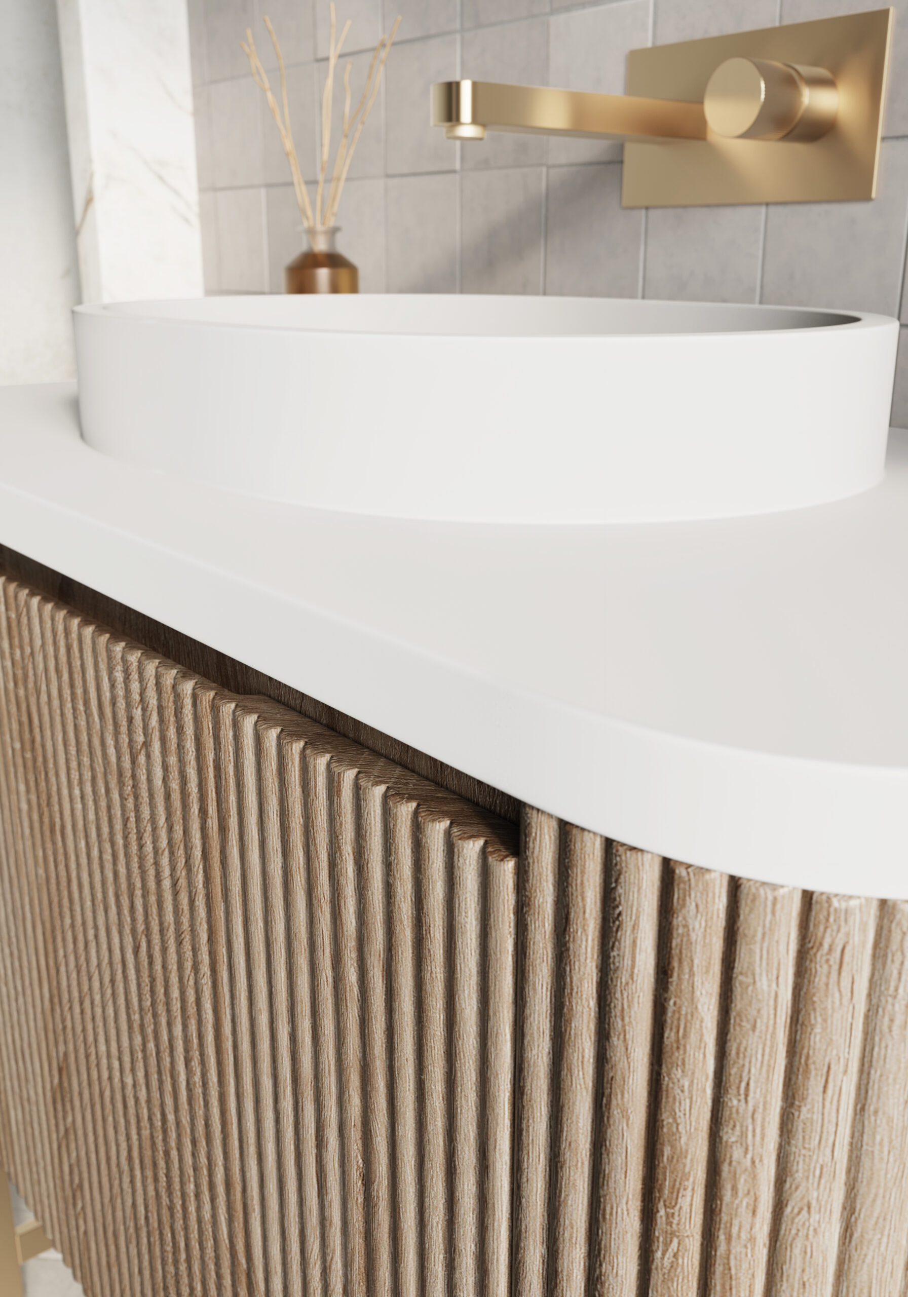 Linea Curve 600 Basin | Scudo Bathrooms