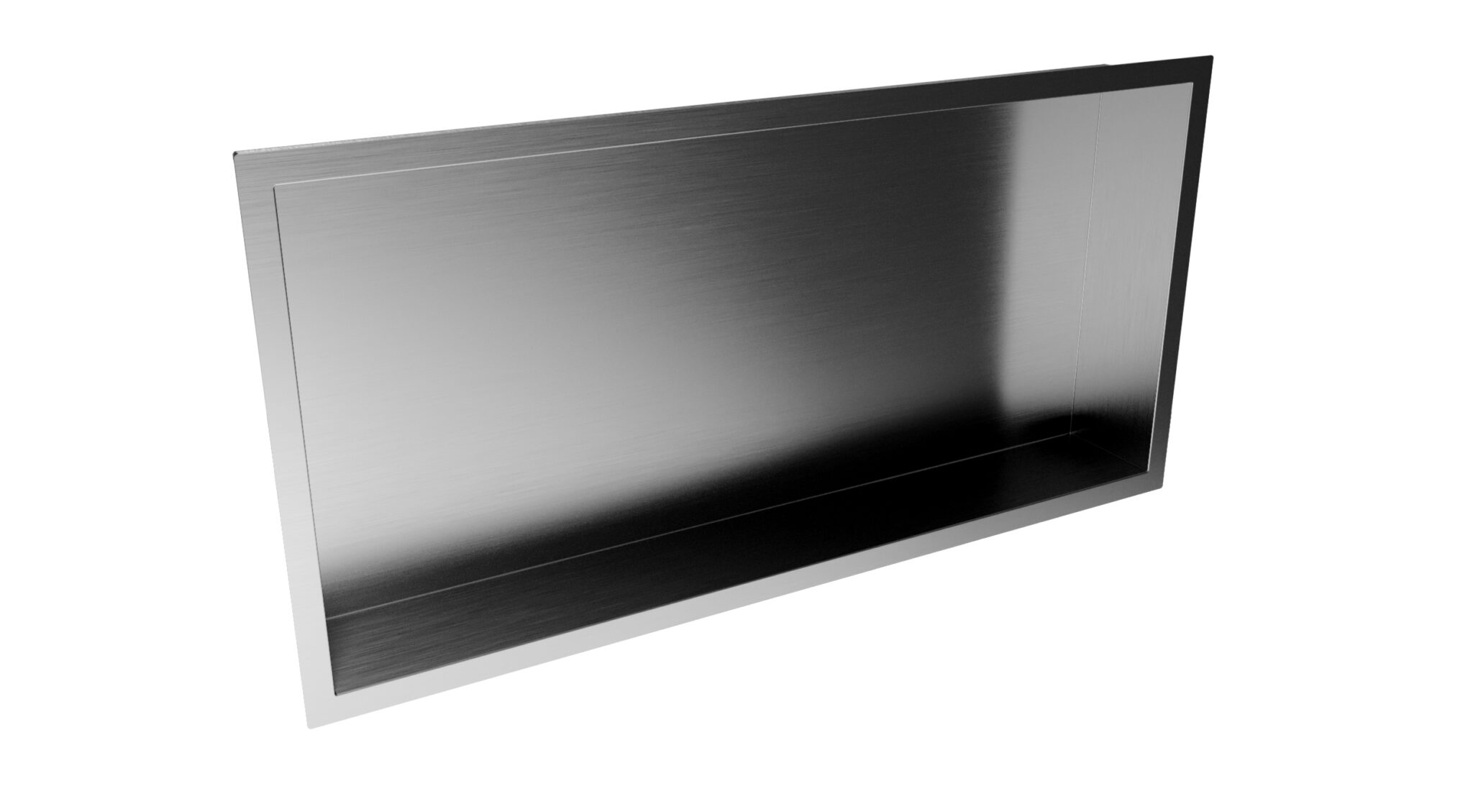 Inset Shower Niche 600x300mm Gunmetal | Scudo Bathrooms