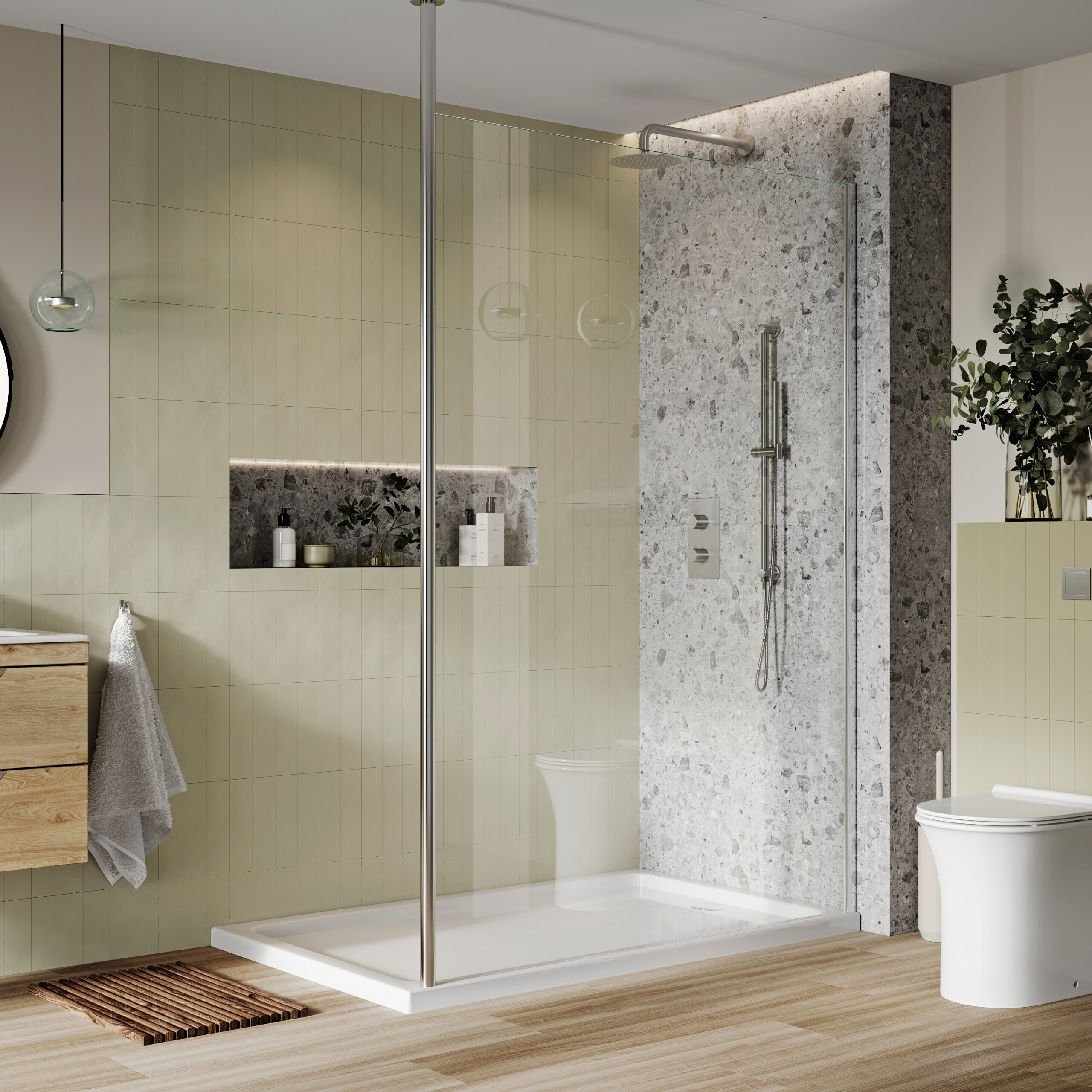 Floor to Ceiling Support Arm | Scudo Bathrooms